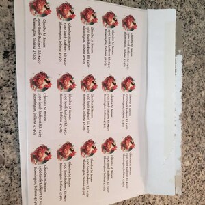 30 Personalized Address Labels Merry Christmas (fa 36) - Etsy