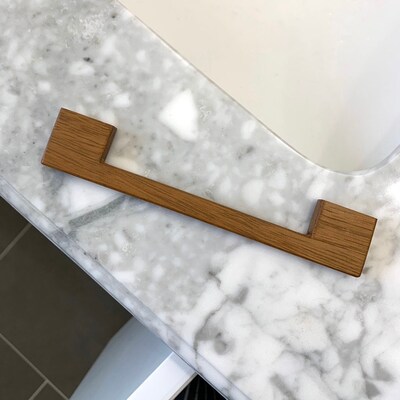 Contemporary Maple Wood Cabinet Pull - Etsy