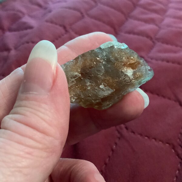 Multi Rainbow Solar Quartz Gemstone, Natural Solar Quartz Window Druzy ...