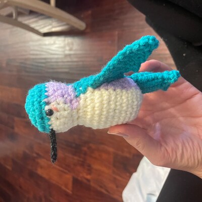 Hummingbird Crochet Pattern PDF, Low-sew Amigurumi Pattern, Cute ...