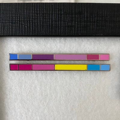 Bisexual Rod Pin Subtle Pride Flag Accessory LGBT Queer Bi Bicurious ...