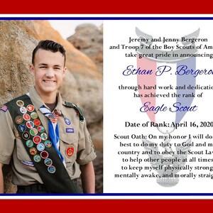 Boy Scout Poem simple Instant Download 8 1/2 X | Etsy