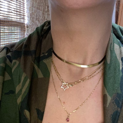 Star Charm Enhancer 14K Solid Gold Lock Pendant real 14K Solid Gold ...