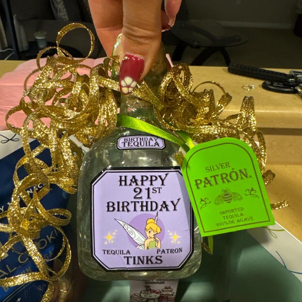 Custom Patron Label, Liquor Label, Graduation Bottle Labels, Grad Gift ...