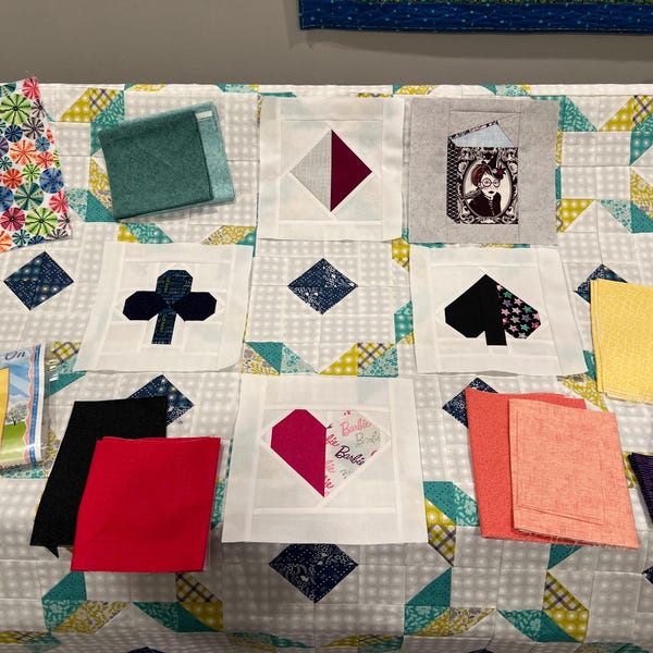 Set of 4 Farm Animals Quilt Block Patterns: Chicken, Cow, Pig, and Barn ...