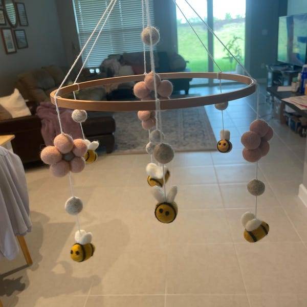 Butterfly Mobile/ Mobile Bebe/ Felt Baby Mobile Girl/ Cloud Mobile ...