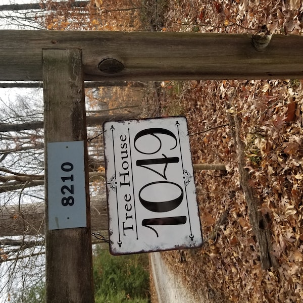 Rustic Address Sign, House Numbers, Mail Box Plaque , Shabby Farmhouse ...