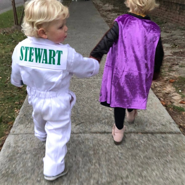 White Uniform Boiler Suit for Kids Coveralls Uniform Kid Caddie Caddy ...