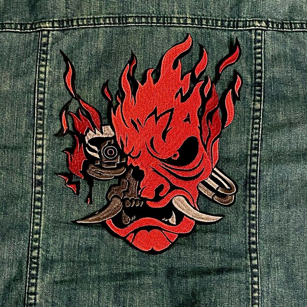 Goth Patch•satanic Pentagram•occult Patch•large Bone Patch•punk•pagan ...