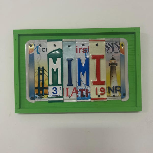 Custom Rustic Empty Wood License Plate Display Frame With Key Hooks ...