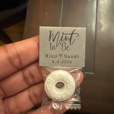 SET OF 120 Mint to Be Wedding Favors Life Savers Mints for Guest ...