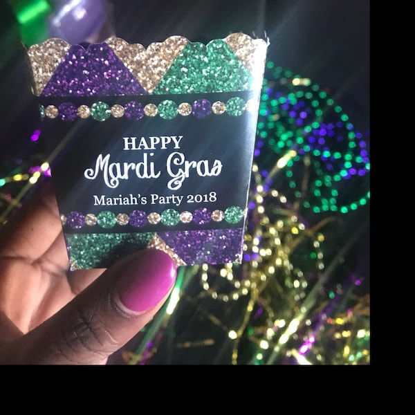 Mardi Gras Party Mini Favor Boxes Masquerade Party Treat Candy Boxes ...