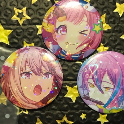 Project Sekai Colorful Stage Handmade 2.25in Holographic Character ...