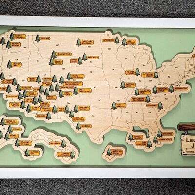 Personalized US Travel Map US Travel Map Travel Map Tracker - Etsy