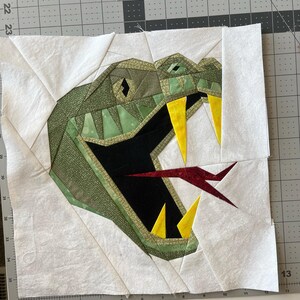 Snake Tattoo FPP Quilt Block Pattern | (PDF Download) - Etsy
