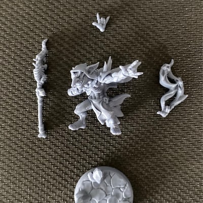 Rat Men Chain Gunner 3D Printed Resin Miniature Tabletop - Etsy
