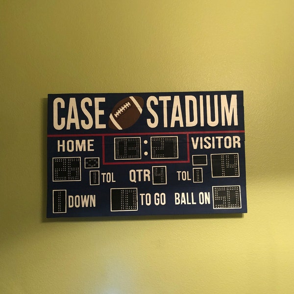 Football Scoreboard | All Sizes | Personalized Sports-themed Room ...
