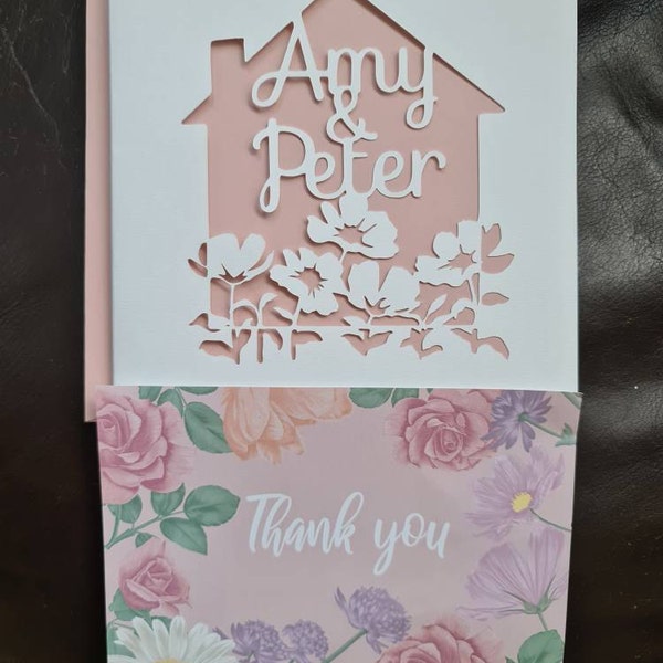 Personalised New Home Names Card, Couple Card, House Warming Card ...