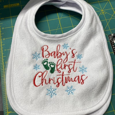 Instant Download Baby's First Christmas Machine Embroidery Design - Etsy