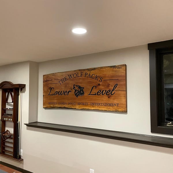 Custom Live Edge Wood Address Sign | Carved With House Number or Street ...