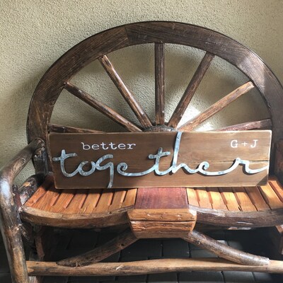 Better Together Sign Extra Large - Etsy