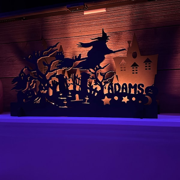 Personalized Halloween Candle Box - Halloween Centerpiece - Halloween ...