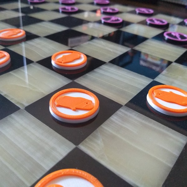 Create Your Own Checkers Set - Any Design and Color, Custom 3D Printed ...