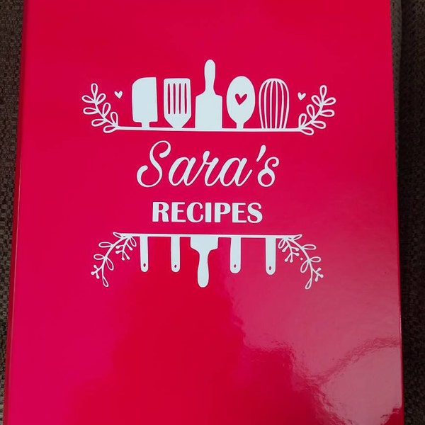 Personalised A4 Folder, Knitting Patterns, Custom Made Ring Binder ...