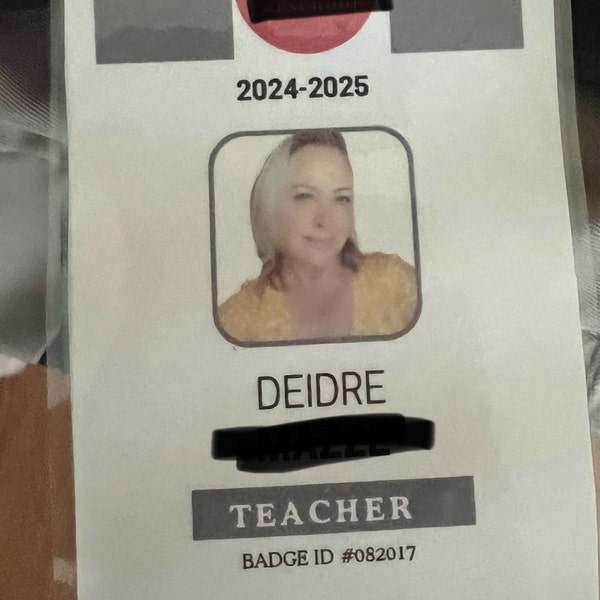 Teacher ID Card Template | Customizable Template | Custom Teacher ID ...