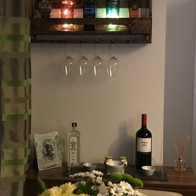 Floating Home Bar, Drinks Shelf, Gin Rack, Cocktail Display Cabinet ...