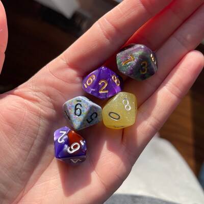 Winter Ice 7 Piece Dice Set - Etsy