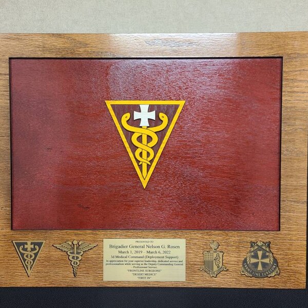 Army Medical Replica Guidon Plaque - Etsy