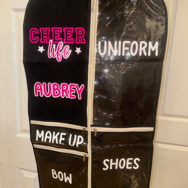 Personalized Cheer Garment Bags - Etsy