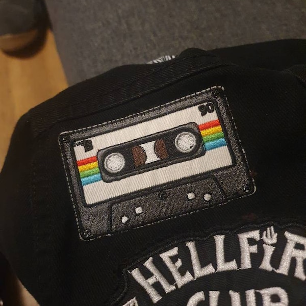 Retro Patches - Vintage, 80's, Mix Tape, Tv, Camera, Embroidered Sew on ...
