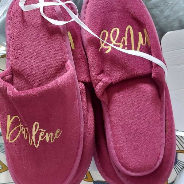 Personalized Woman Spa Slippers | Custom Slippers & Bulk Gifts for ...