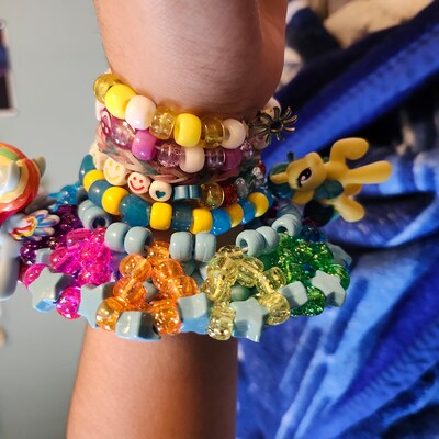 Mlp Kandi Necklace. Multiple Styles. Rave EDM EDC Rainbow PLUR Festival ...