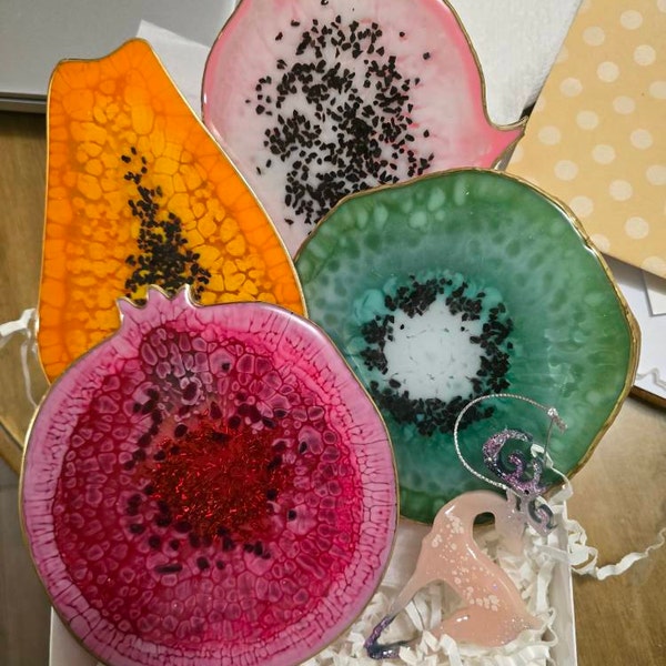Ghost Resin Coasters / Halloween Decor - Etsy