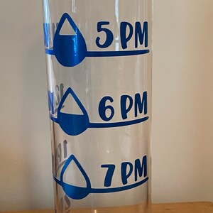 Custom Water Timeline Vinyl Decal Sticker Daily Water - Etsy