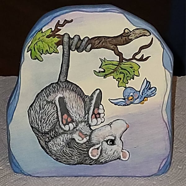 Ceramic Bisque Possum Rock Ready to Paint - Etsy