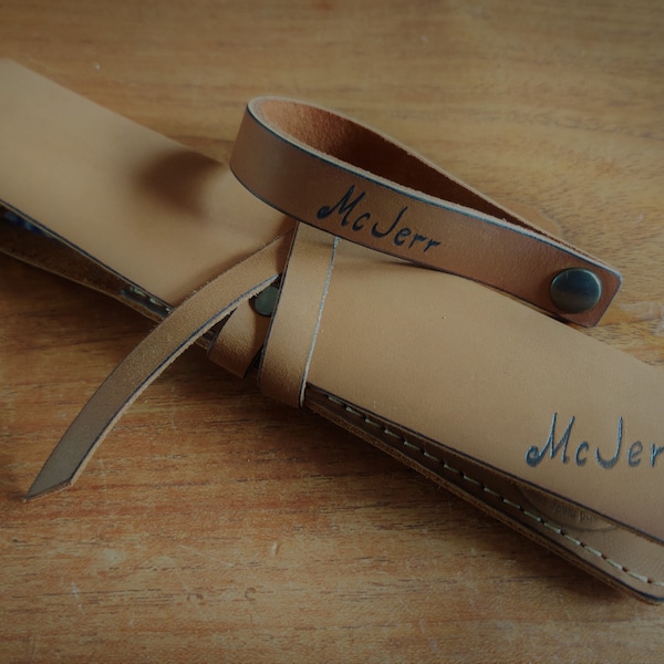 Personalized Leather Pipe Cleaner Pouch and Gift - Leather Pipe Stands ...