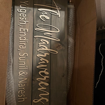 Stain or Paint Lettering Add-on for Jayohandco Wood Signs attachment ...