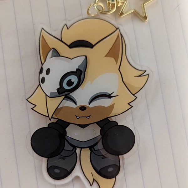Sonic and Friends Dangling Acrylic Keychain: IDW Surge, Kit, Tangle ...