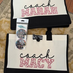 Cheer Coach Bag, Cheer Teacher Tote Bag, Dance Coach Recital Gift ...