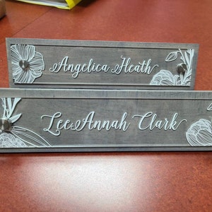 Desk Name Plate Office Supply Personalized Secretary Sign Gift | Etsy