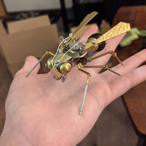 WASP Steampunk/ Iron Bug/ Metal Insect Ver. 2 | Etsy