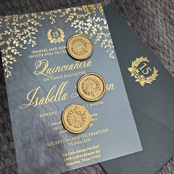 Wedding Invitation, Paper Invitations, Paper Black Invitations ...