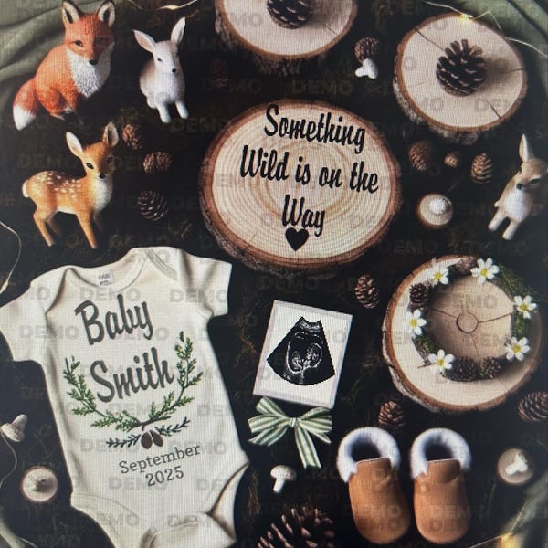 Horror Movie Baby Announcement | Spooky Halloween Theme | Editable ...