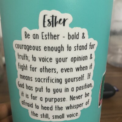 Christian Stickers Faith Inspired Bible Verse Quotes Esther 4:14 Decal ...