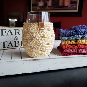 Printable Coaster Tags and Labels Knit Crochet Coaster Sets | Etsy