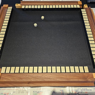 OVERSIZED 20 Oak Mahjong Rack With Pivoting Pusher - Etsy